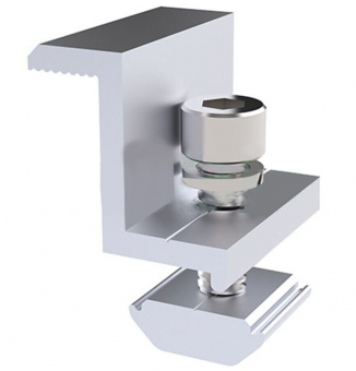 Solar Panel End Clamp And Mid Clamp For Frame Solar Panel Mounting ...